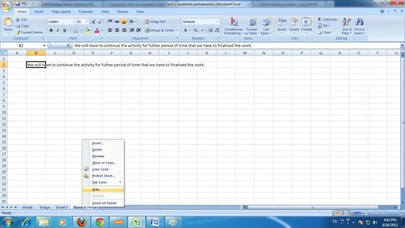 How To Hide Cells In Excel Techyv